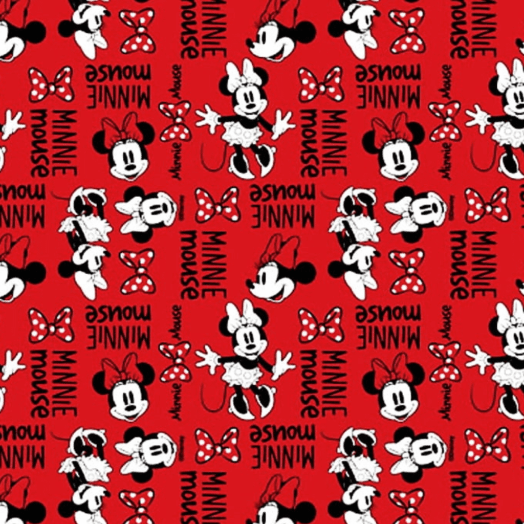 K033 Tecido tricoline 100% algodão – Tecido estampado Minnie 3 ...